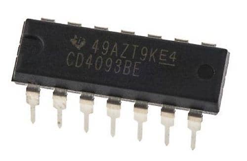 Texas Instruments CD4093BE CD4093 CMOS Quad 2-Input NAND | Reverb