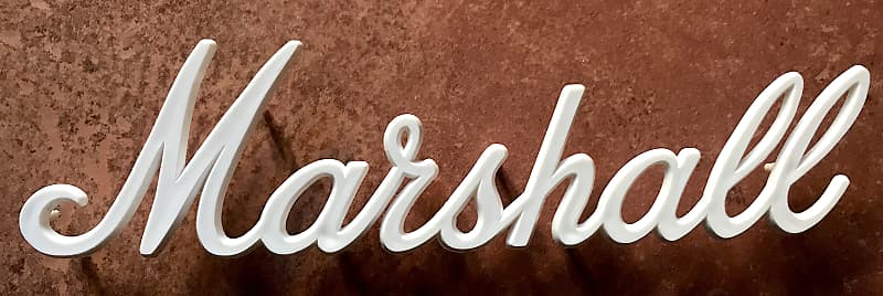 Original Replacement Large 9" Marshall Script Logo for JMP | Reverb