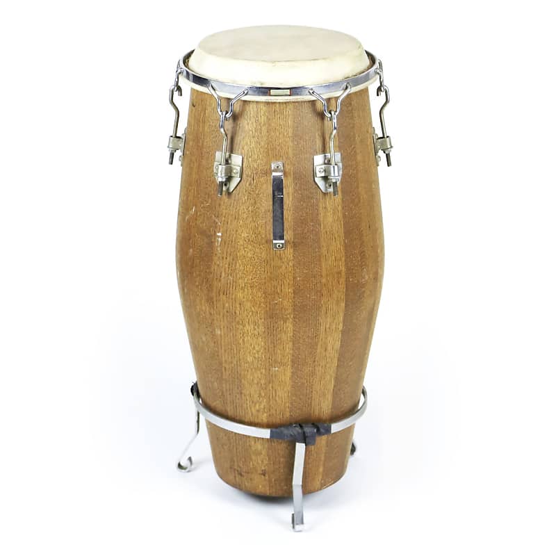 1960’s Valje Quinto Conga Hand Drum Oak Shell w/ Stand | Reverb