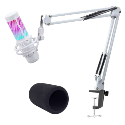 White Mic Arm Compatible With Hyperx Quadcast S - Premium | Reverb
