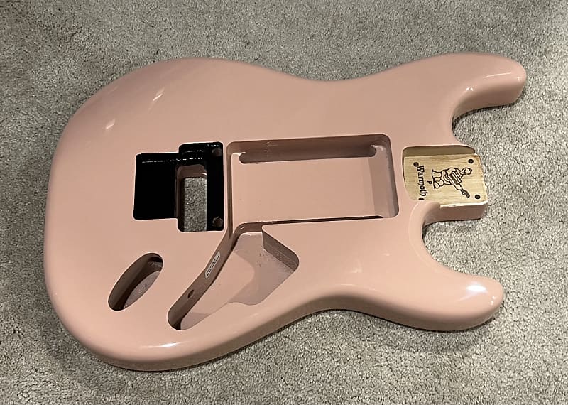 Warmoth Stratocaster Body 2024 - Shell Pink | Reverb
