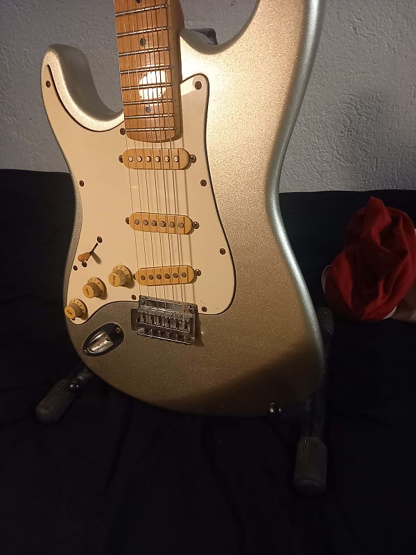 Cort Stratocaster 1988/1995 - Metallic green/gray | Reverb