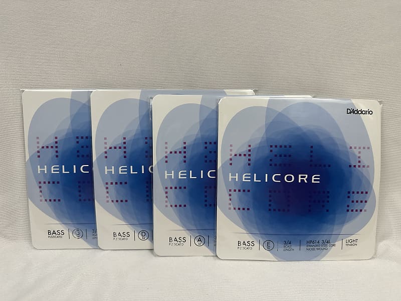 D'Addario Helicore Upright Bass HP610 Complete Set 3/4 Scale | Reverb