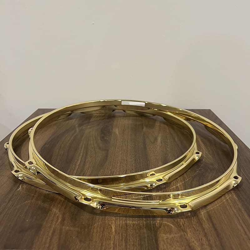 PAIR - 14” Snare Drum Hoops - 10 lug | Reverb