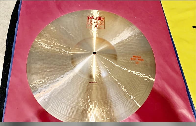 Paiste 2002 Mega Bell Ride 22” Prototype Custom | Reverb