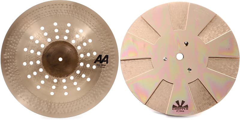 Sabian 17 inch AA Holy China Cymbal Bundle with Sabian 8 inch | Reverb