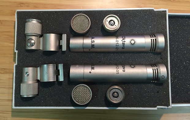 Oktava MK-012-01 Stereo Pair w/ Omni & Cardiod Capsules & K&M | Reverb