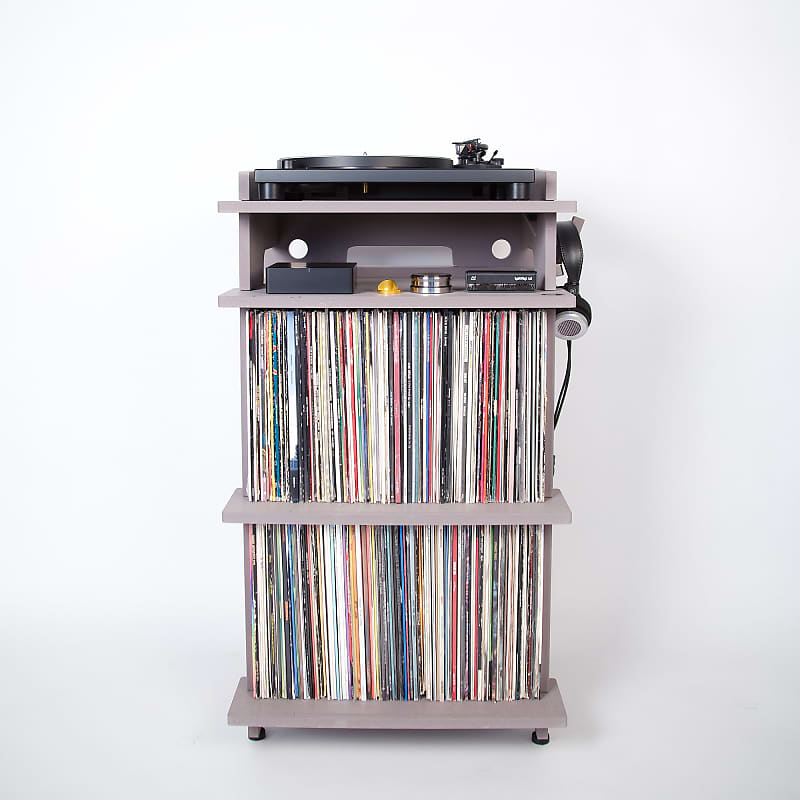 Line Phono: Turntable Stand + Vinyl Storage, Made In the USA | Reverb