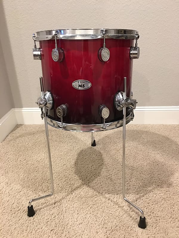 PDP M5 Maple Shell Pacific 14" x 12" Floor Tom on Legs | Reverb