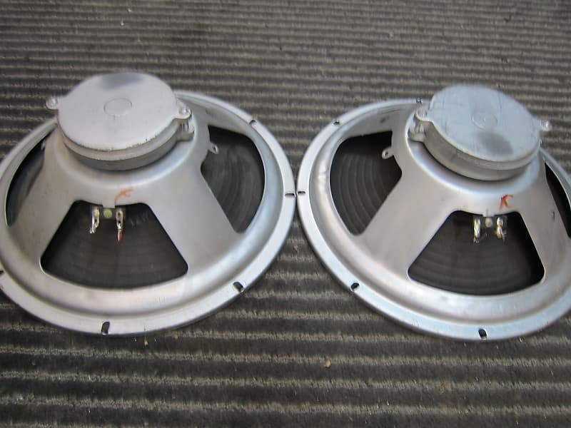 Pr Vintage Quam USA 12" Guitar Speakers 8 Ohms, All Paper | Reverb