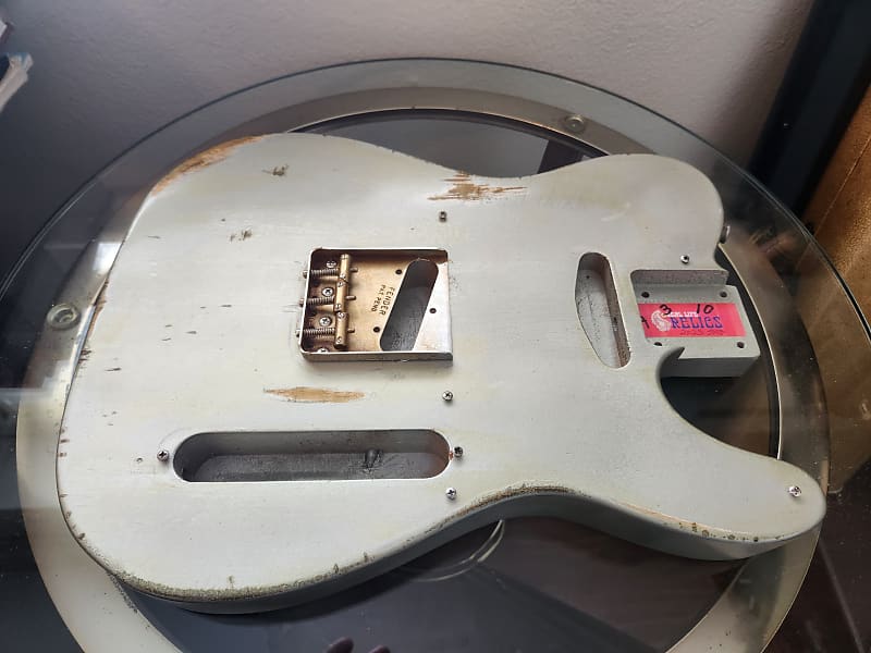 Fender Telecaster Body 2023 Inca Silver Aged Nitrocellulose | Reverb