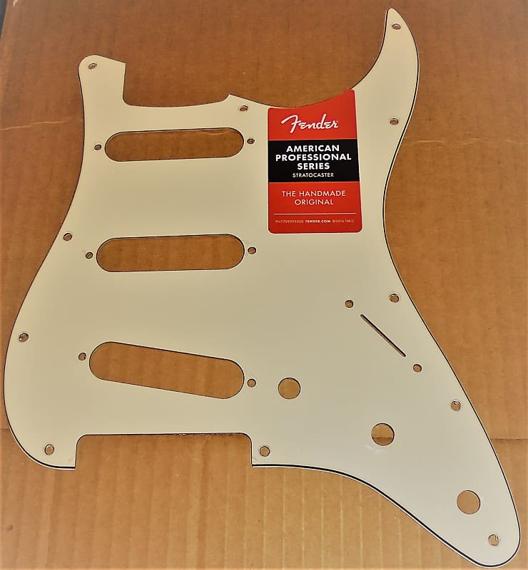 Fender American Professional Stratocaster 3 Ply Parchment | Reverb