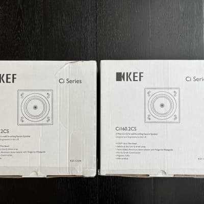 KEF Ci 160.2CS In Wall Speaker Pair | Reverb