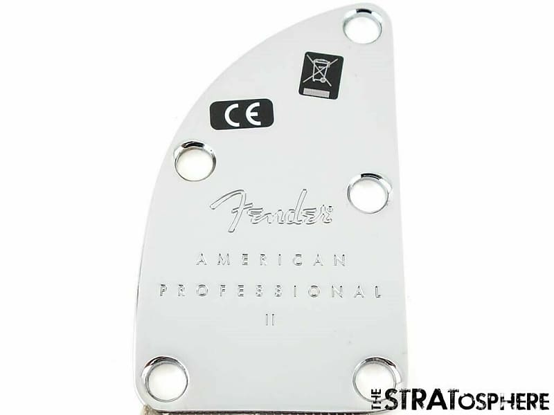 American Fender Professional II Jazz Bass Contour NECK PLATE, | Reverb