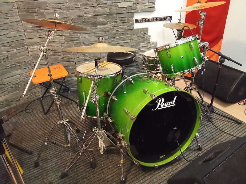 Pearl Master Custom MMX 2001 - Emerald green fade | Reverb UK