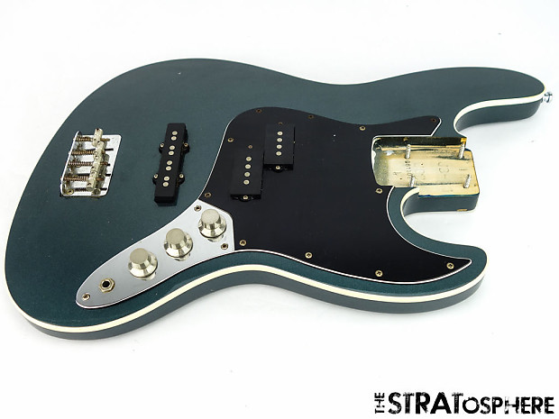 Fender Aerodyne Jazz Bass LOADED BODY J Bass Bound Gunmetal | Reverb