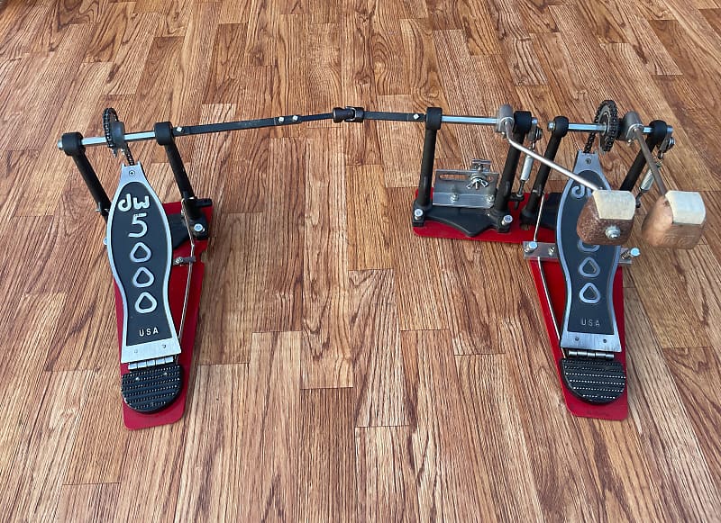 1980s DW 5000 / 5002 Double Bass Drum Pedal Drum Workshop | Reverb