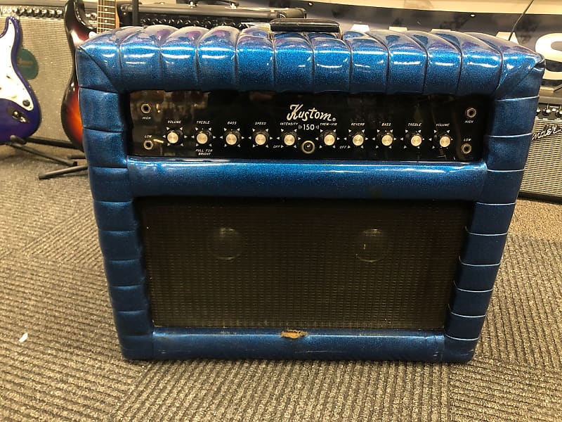Kustom 150 Blue Guitar Amp Guitar Combo Amplifier (Cherry | Reverb