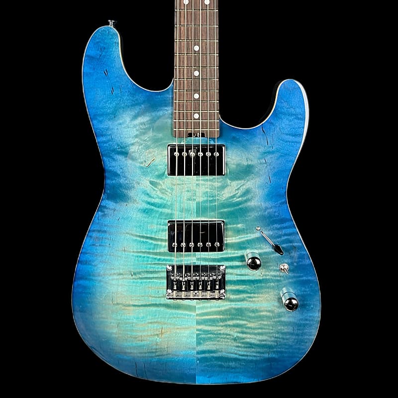 CREAM T CUSTOM SHOP Polaris HH Guitar-X in Sirius Blue | Reverb