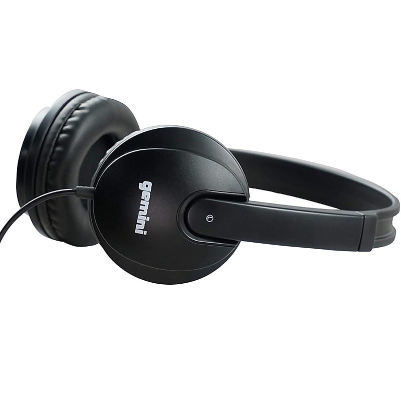 Gemini DJX-200BLK Professional Over the Ear DJ Headphones, | Reverb