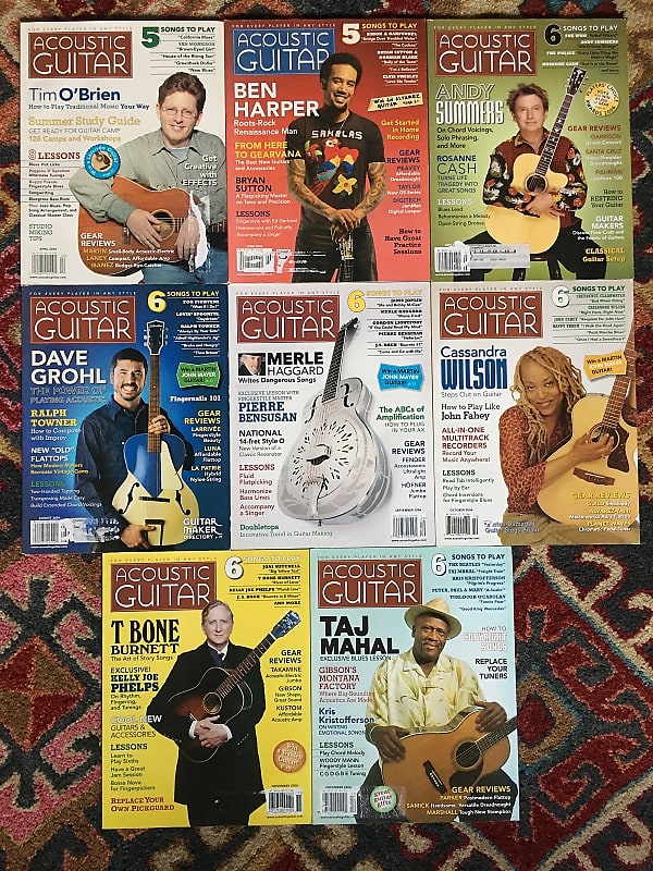 2006 Acoustic Guitar Magazine 8 Issues | Reverb