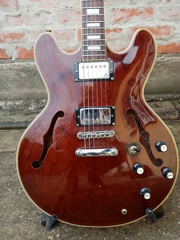 Rare Vintage Teisco Satellite 335 70s | Reverb