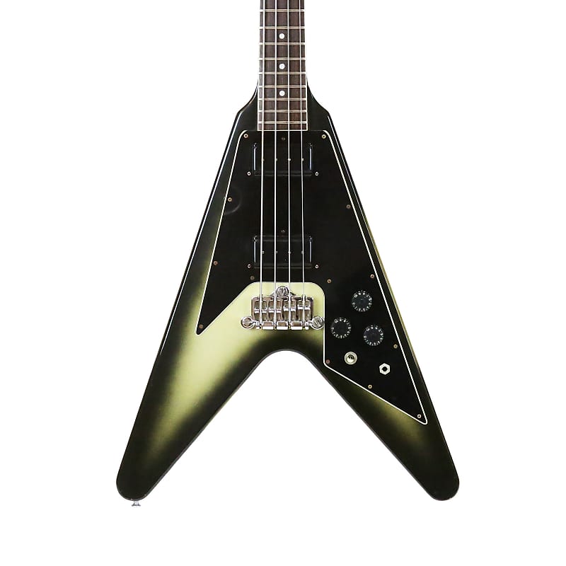 1981 Gibson The “V” - Silverburst Bass Flying V 4-String | Reverb