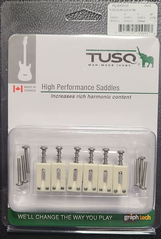 Graph Tech TUSQ Saddle for Strat & Tele Ivory PQ-8000-00 | Reverb