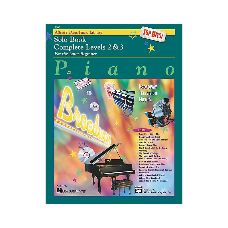Alfred Alfred's Basic Piano Course Top Hits! Solo Book | Reverb