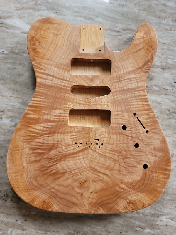 Renegade GuitarWorks T Style Body - Book Matched Flame Maple | Reverb