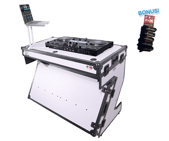 Pro X DJ Z-Table Portable DJ Station with Laptop Stand | Reverb