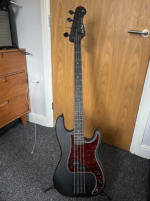 Harley Benton PB-20 SBK Standard Series - Black Satin | Reverb