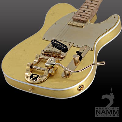 2023 Fender NAMM Display Masterbuilt NOS Gold Leaf Bigsby | Reverb