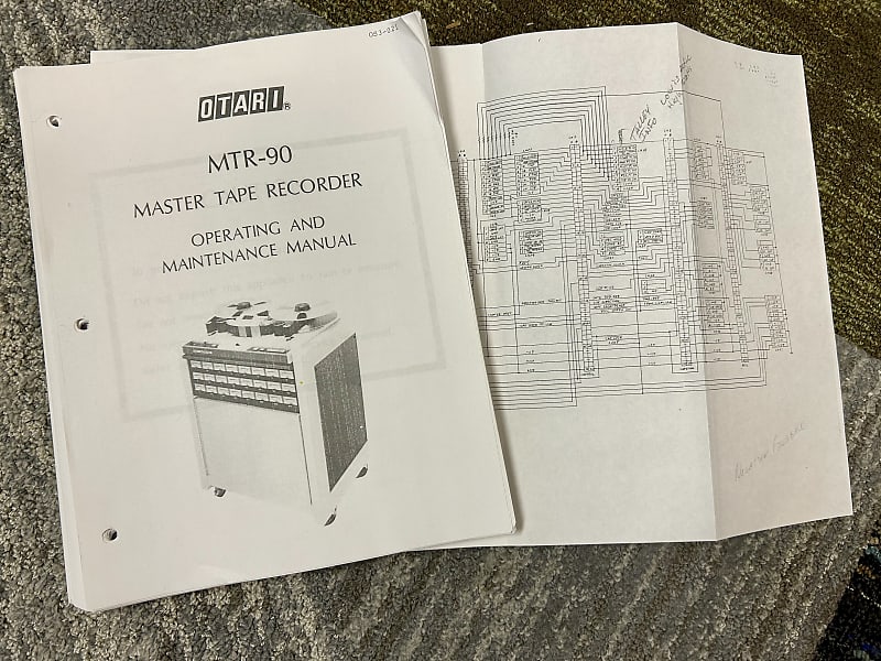 Otari MTR-90 MkI Manual | Reverb