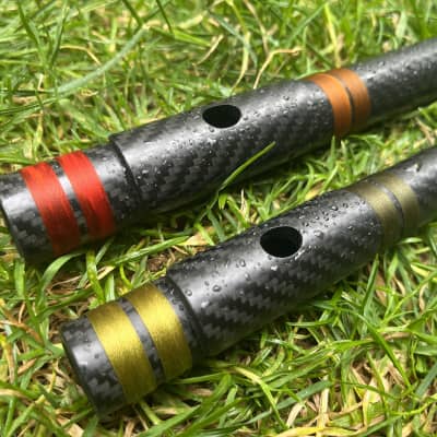 Carbon F & G Bansuri (low C+low D Flutes) SET | Reverb UK
