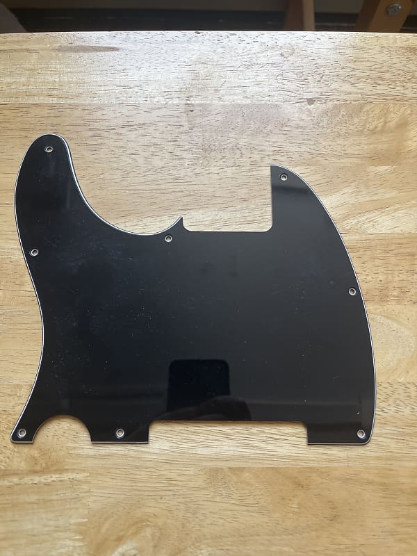 Left Handed Esquire Pickguard - Black | Reverb