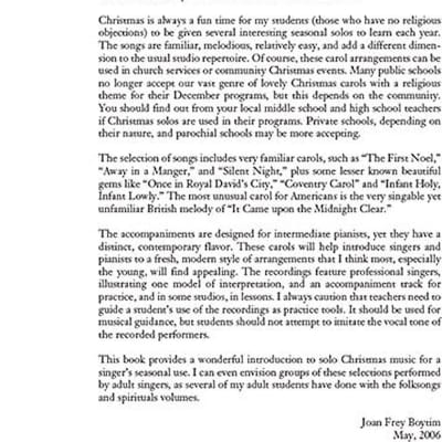 15 Easy Christmas Carol Arrangements - High Voice - for the | Reverb