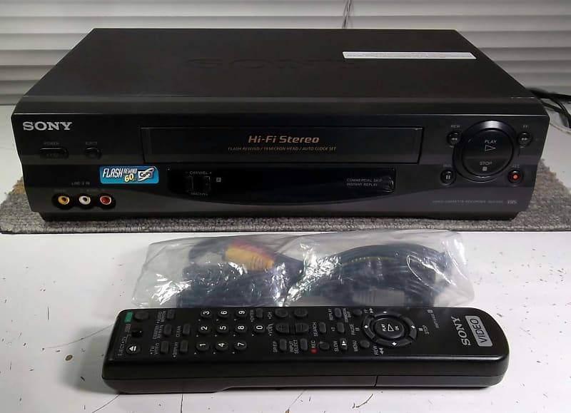 2002 Sony SLV-N55 Hi-Fi Stereo VCR VHS Player Recorder -New | Reverb