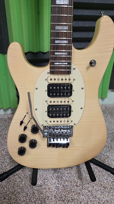 Sawtooth ES Hybrid Left Handed 2021 Natural Flame Maple | Reverb