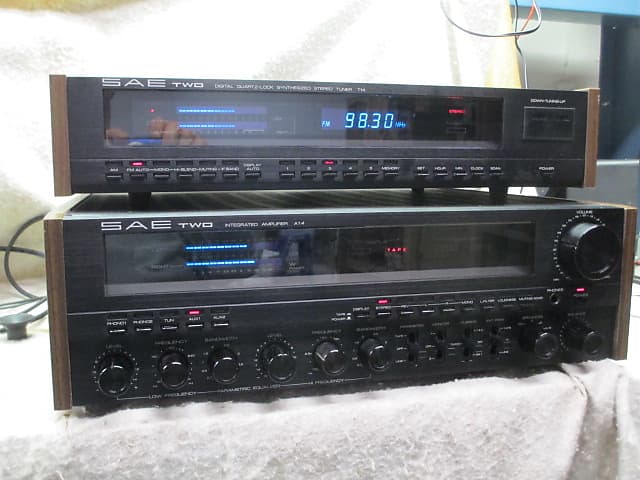 SAE SAE TWO T14 tuner and A14 Amplifier 1990's Black | Reverb