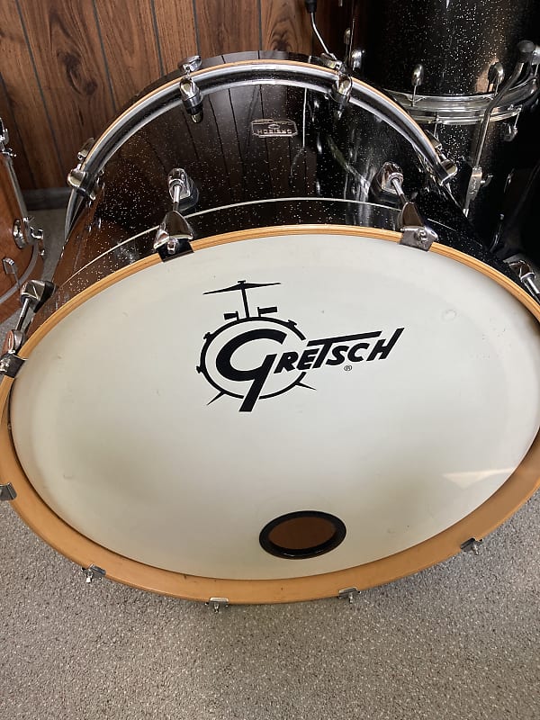 Gretsch Catalina maple 24” Black Star dust bass drum | Reverb