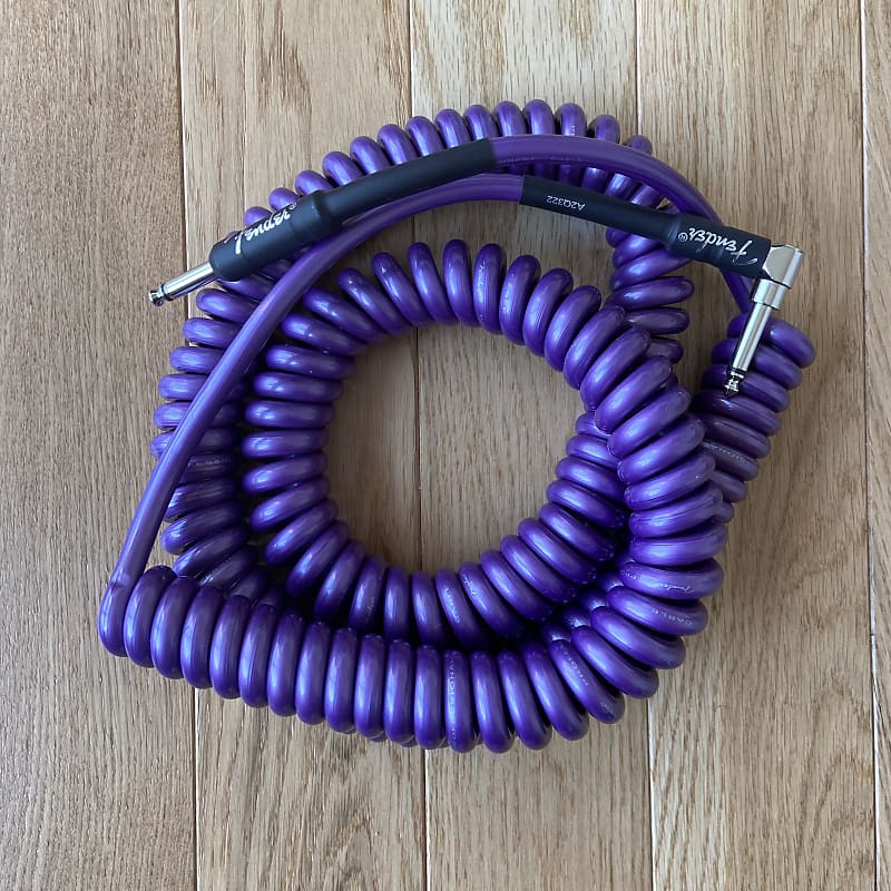 Fender J Mascis signature coily cable 2023 - Metallic Purple | Reverb