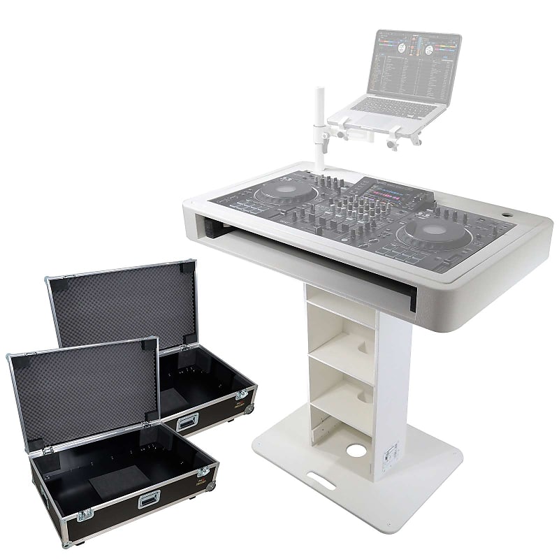 ProX XZF-DJCTW White Control Tower DJ Controller Booth Podium | Reverb