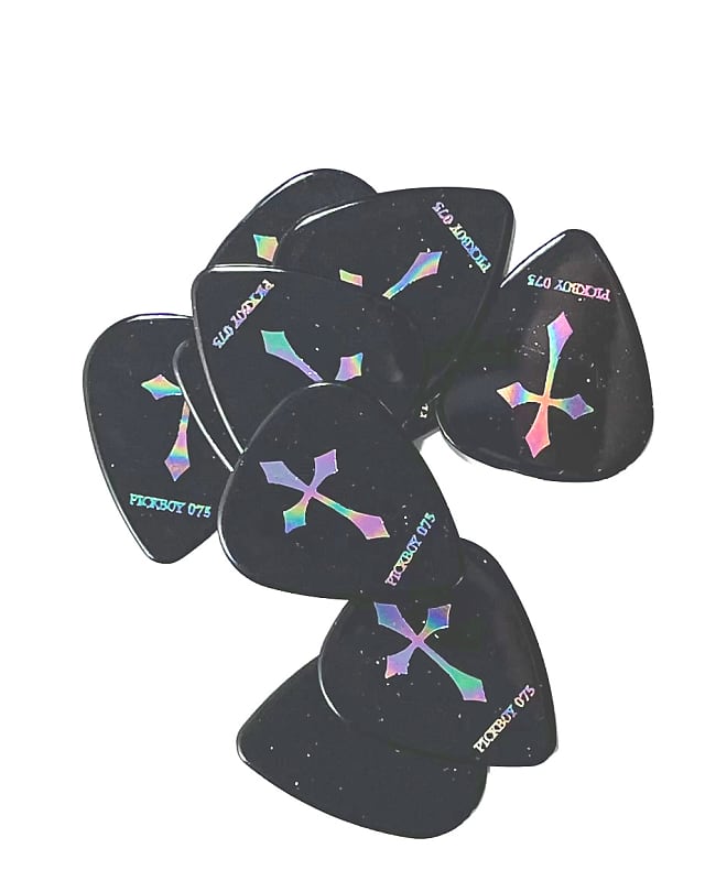 Pickboy Guitar Picks 10 Pack Celltex Christian Cross Picks | Reverb