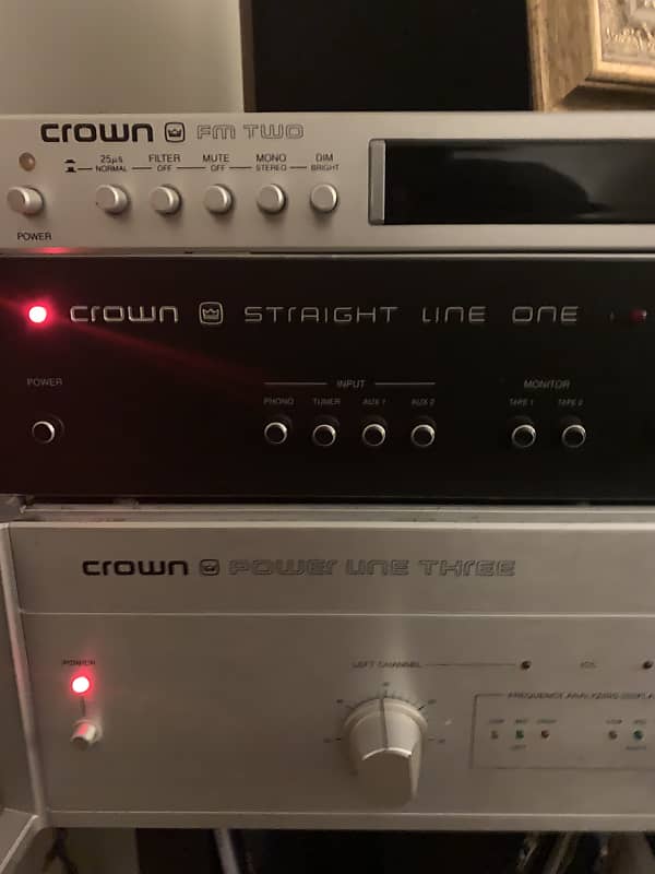 Crown FM 2 Crown Power Line Three, Crown Straight Line One | Reverb