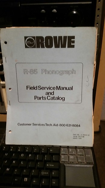Rowe R-85 Jukebox Service Manual 1981 | Reverb