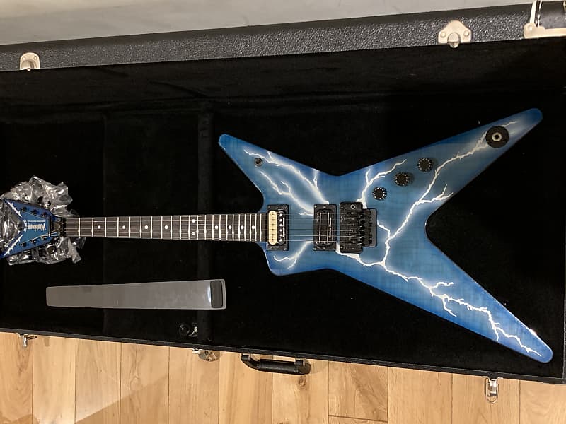 Washburn Dime 3 dimebolt USA 2002 Flamed maple, blue stain, | Reverb