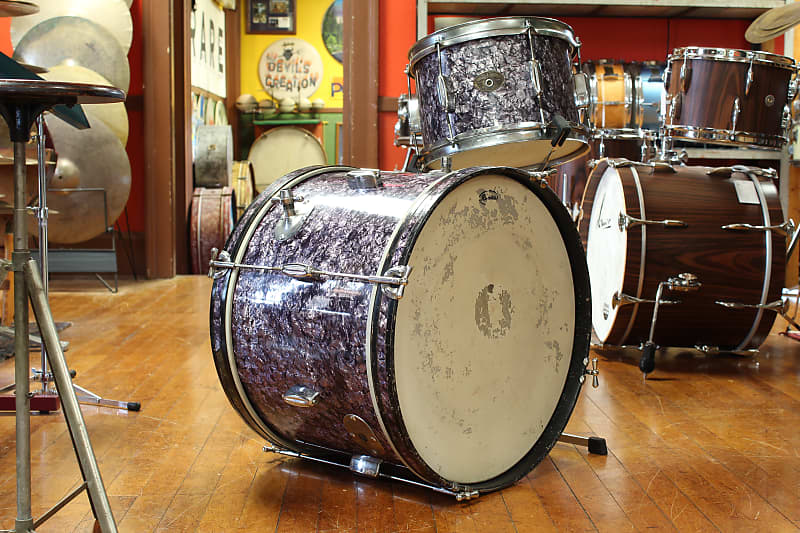 1950s Rogers Spotlight outfit in Purple Diamond Pearl 14x20 | Reverb