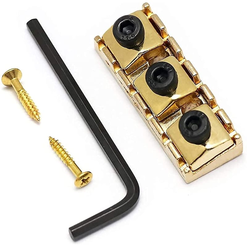 Guitar String Locking Nut With Mounting Screws And Wrench | Reverb