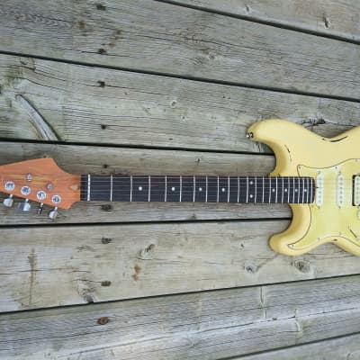 Lefty Riffs 'Blondie' Super Strat HSS Relic - Left Handed | Reverb